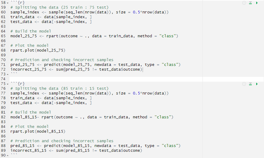Solved RMarkdown helpYou need to use breast cancer data | Chegg.com