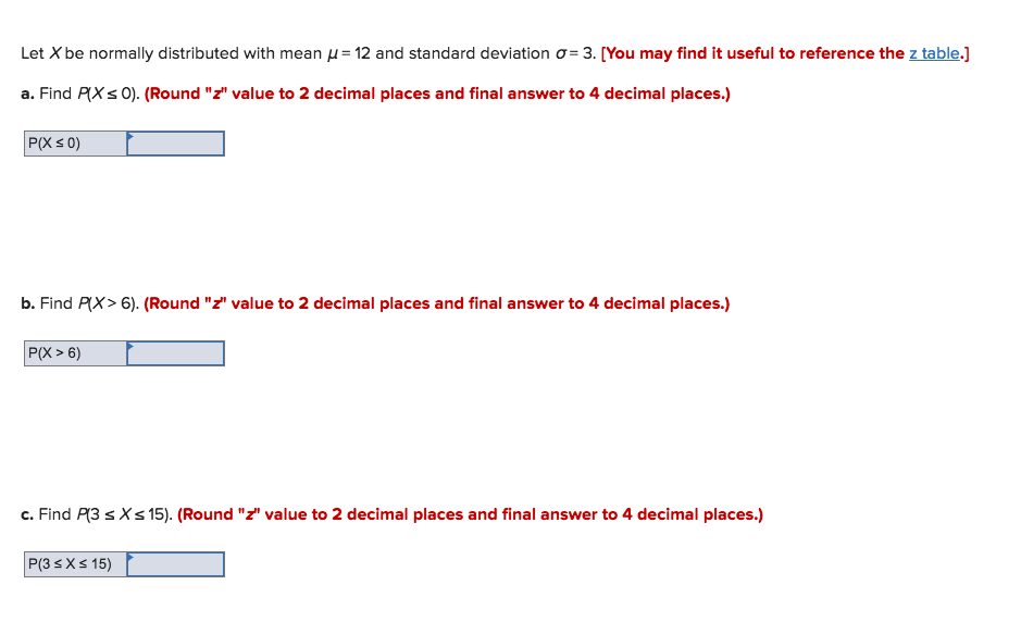 Solved Let X be normally distributed with mean μ= 12 and | Chegg.com