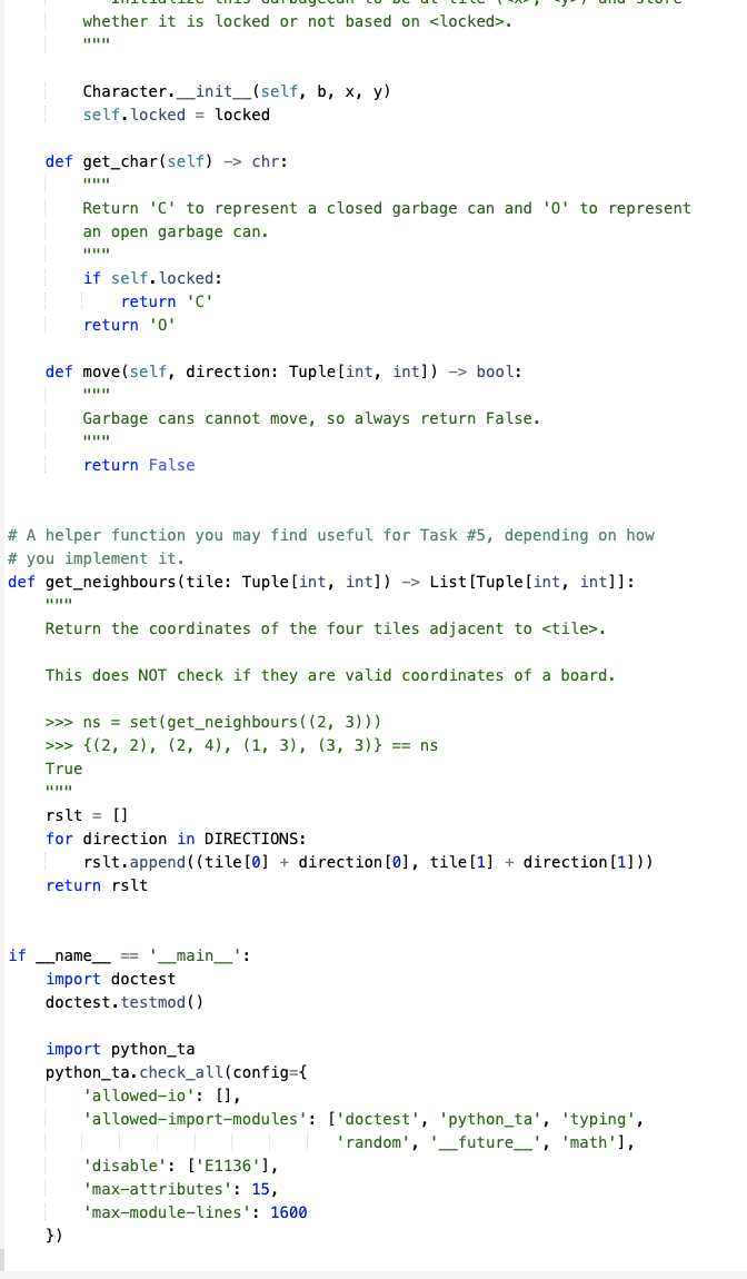 Solved from _future__ import annotations from random import | Chegg.com