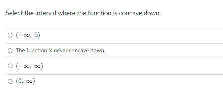 Solved f(x)=x−83xSelect the interval where the function is | Chegg.com