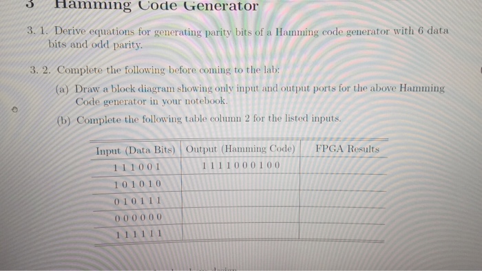 Solved Derive equations for generating parity bits of a | Chegg.com