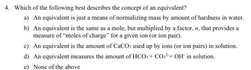 Solved Which of the following best describes the concept of | Chegg.com