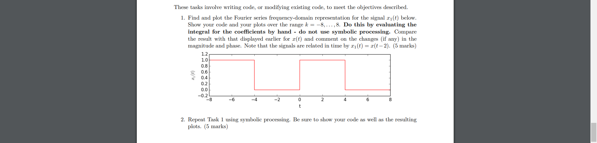 Solved These Tasks Involve Writing Code Or Modifying