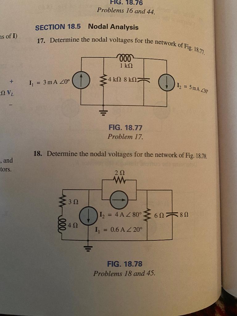 Solved 19. Determine the nodal voltages for the network of | Chegg.com
