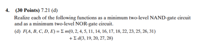 Solved 4. (30 Points) 7.21 (d) Realize each of the following | Chegg.com