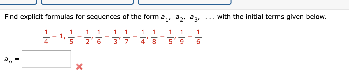 Solved Find explicit formulas for sequences of the form | Chegg.com