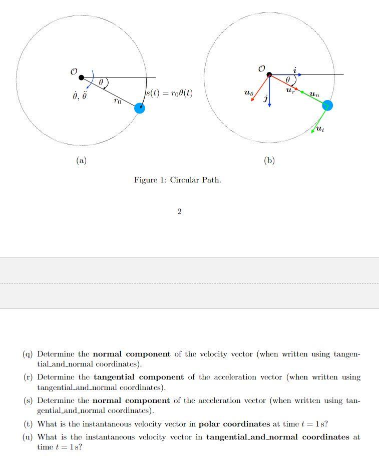 Solved Circular Path (In-Class, 210 points). The | Chegg.com