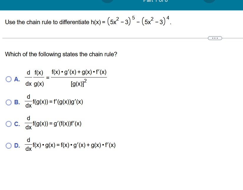 Solved Use The Chain Rule To Differentiate