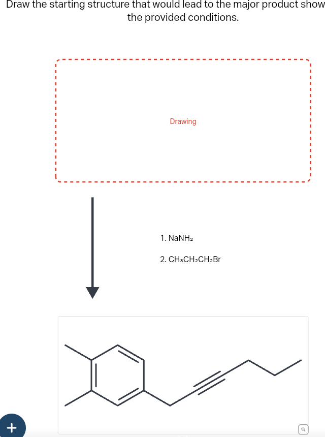 Solved Draw the starting structure that would lead to the | Chegg.com