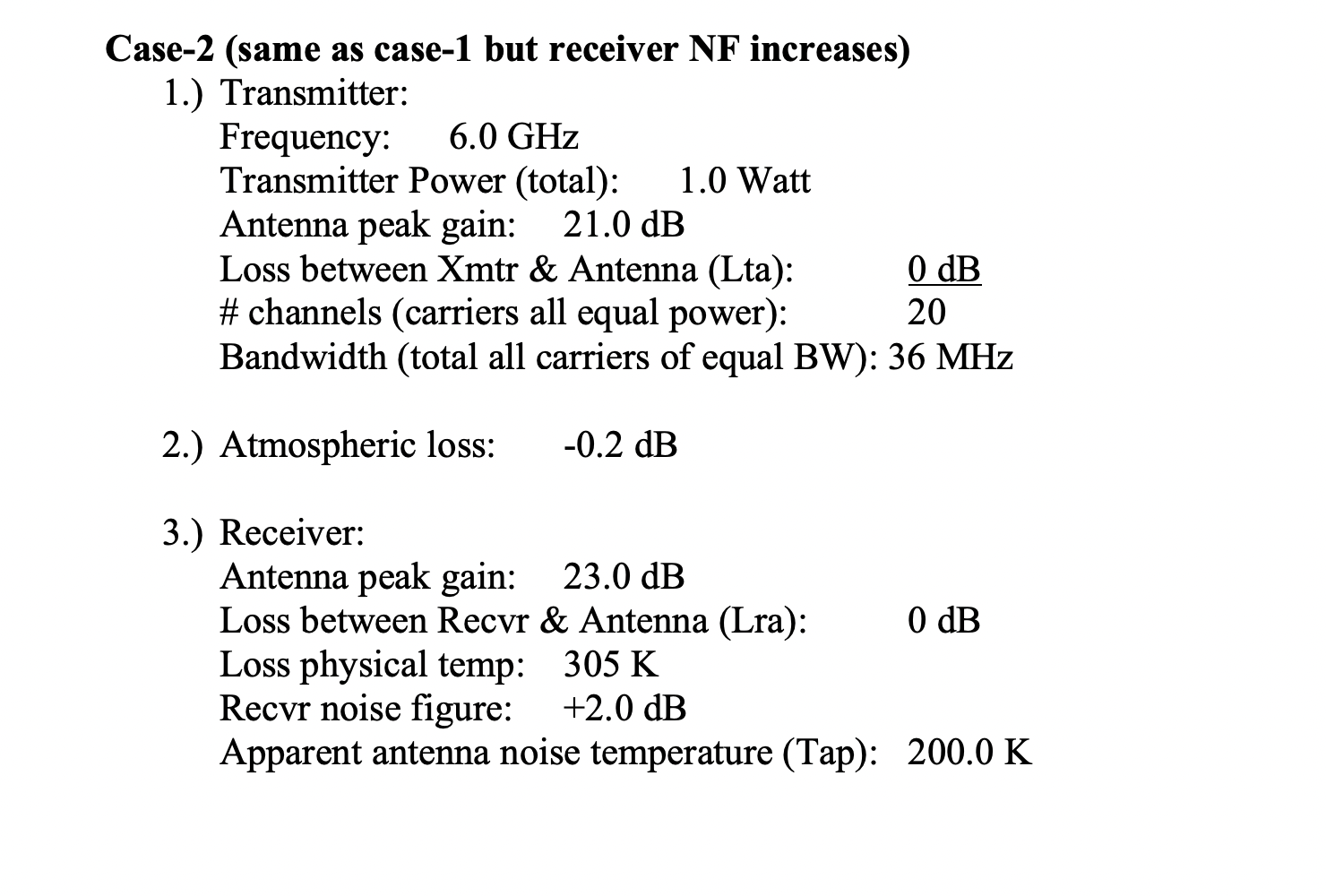 Solved calculate the received flux, carrier power, noise | Chegg.com