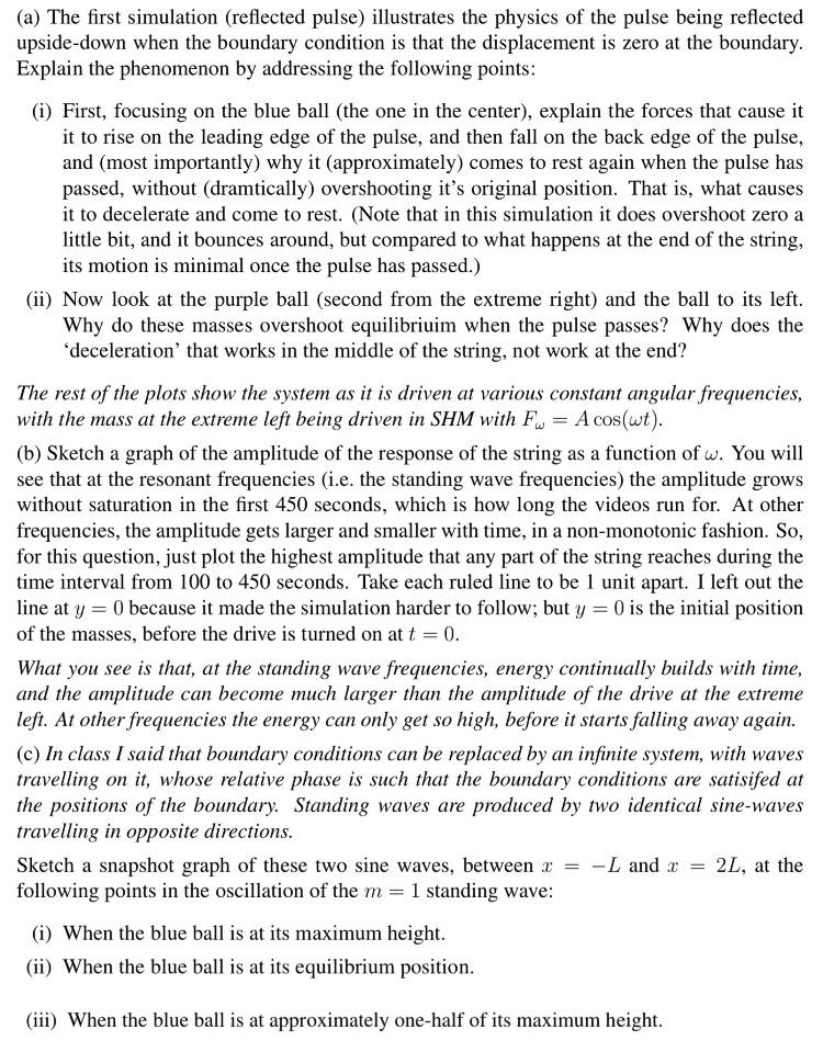 (a) The first simulation (reflected pulse) | Chegg.com