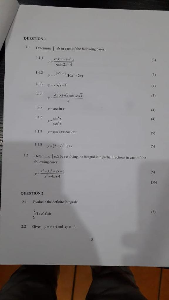 Solved 1.1 Determine ∫yd s in each of the following cases: | Chegg.com