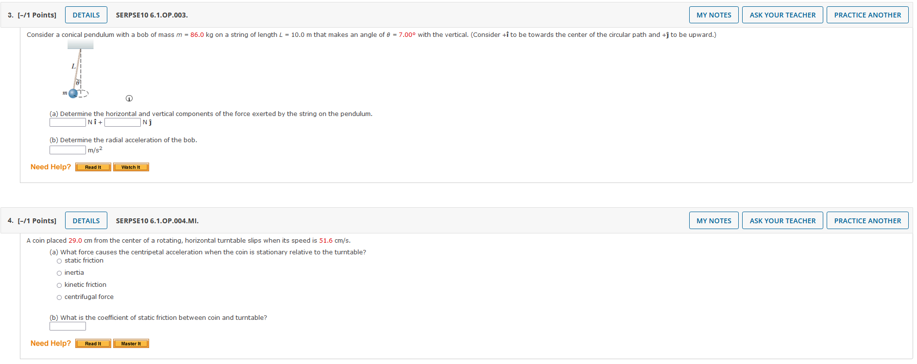 Solved of speeds can the object have before the string | Chegg.com