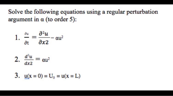 Solved Solve the following equations using a regular | Chegg.com