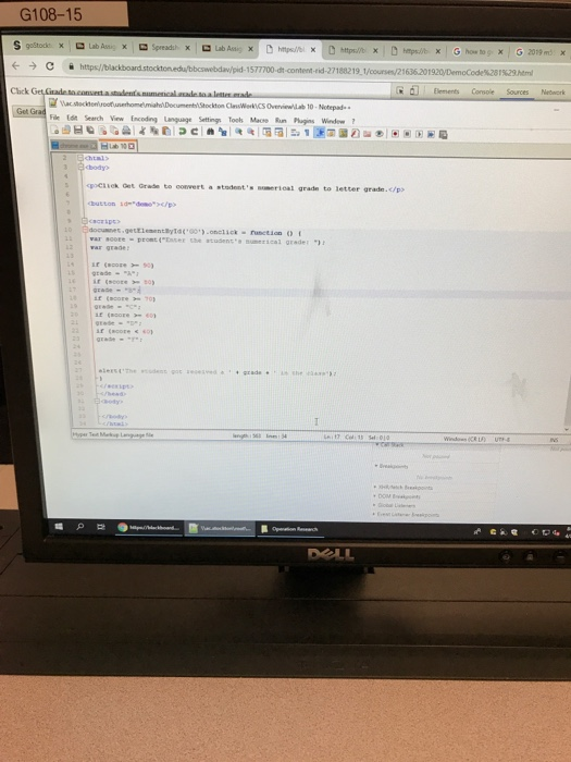 Solved Lab 10 Atached Files DemoCode html (467B) For this | Chegg.com