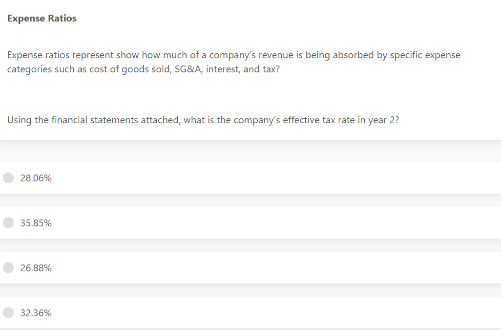 Solved Expense RatiosExpense ratios represent show how much | Chegg.com