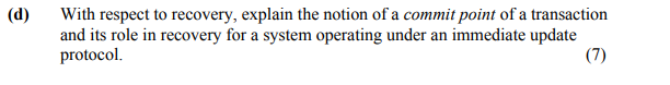 Solved Q.3 (a Explain, with an example, the temporary update | Chegg.com