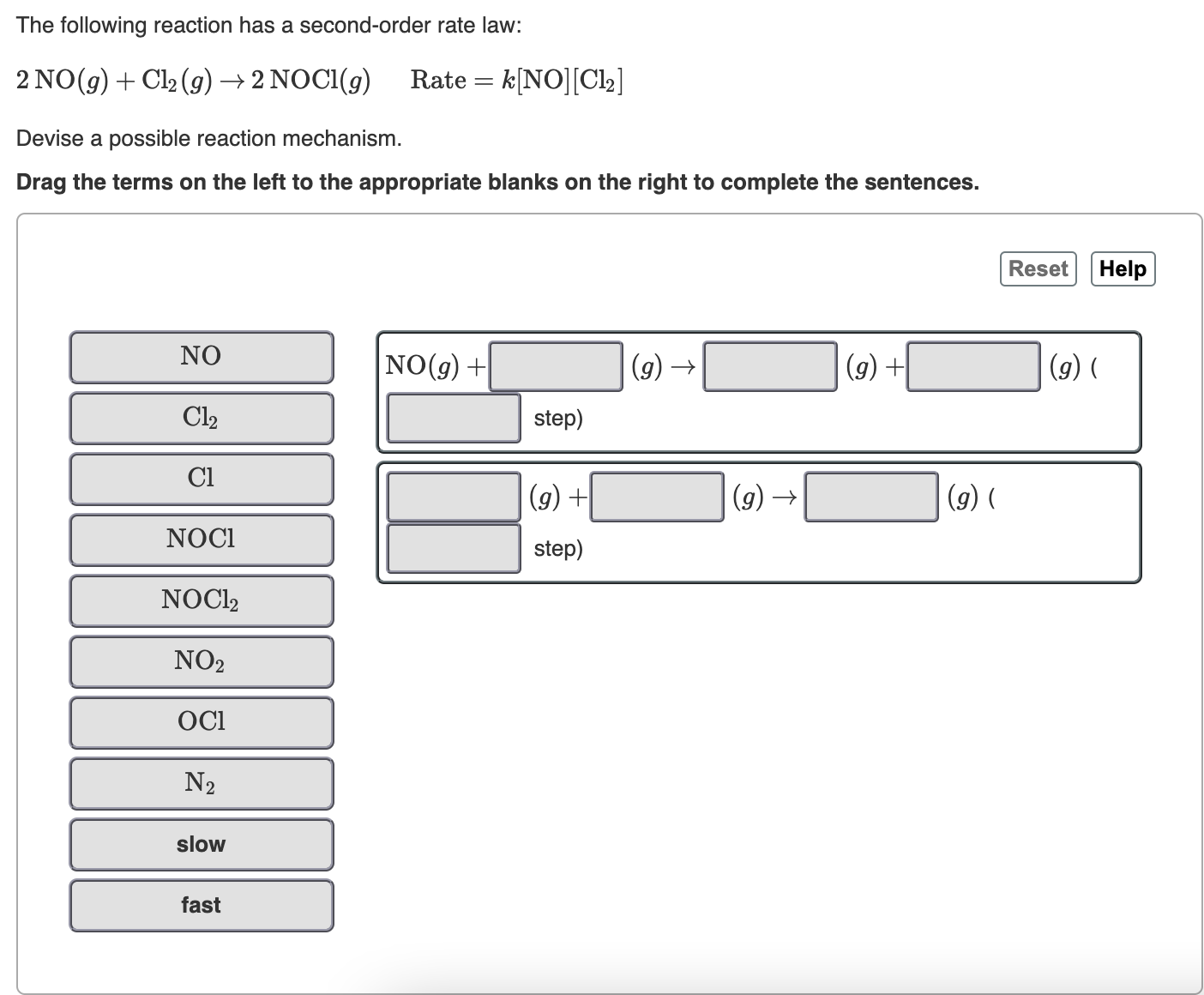 Solved The following reaction has a second-order rate law: | Chegg.com