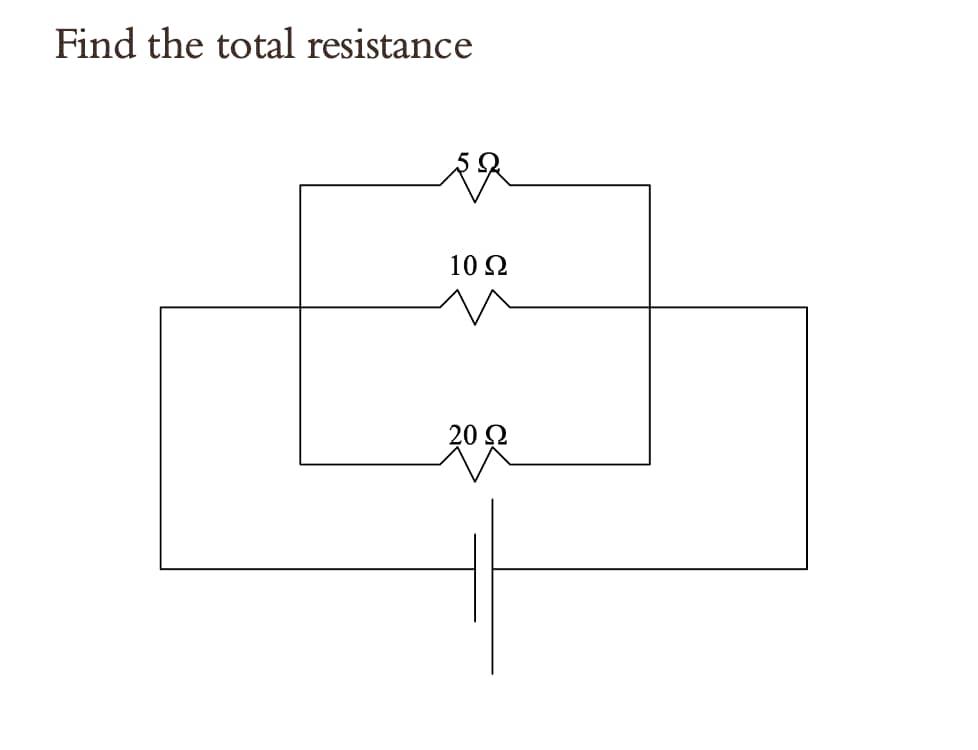 Solved Find the total resistance | Chegg.com