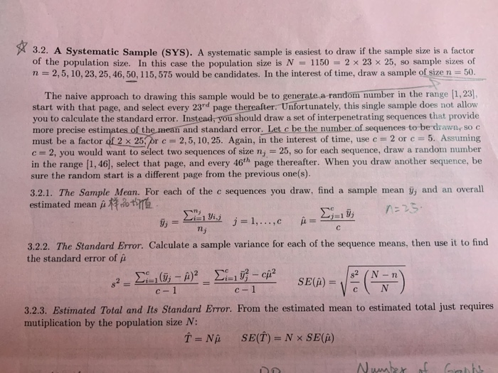 Solved 32. A Systematic Sample (SYS). A systematic sarnple | Chegg.com