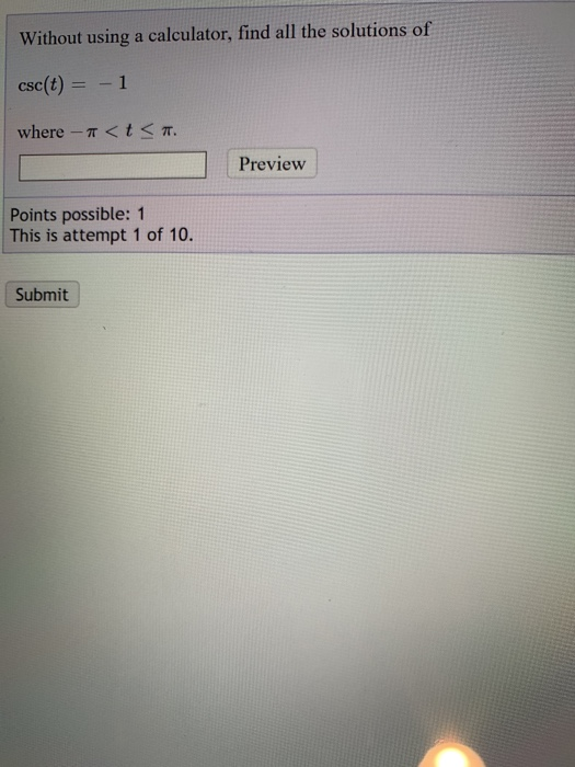Solved Without using a calculator, find all the solutions of | Chegg.com