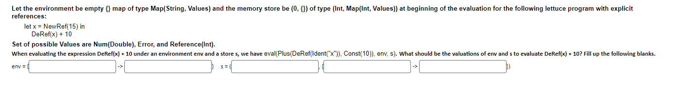 Solved References Let Xnewref15 In Derefx10 Set Of 