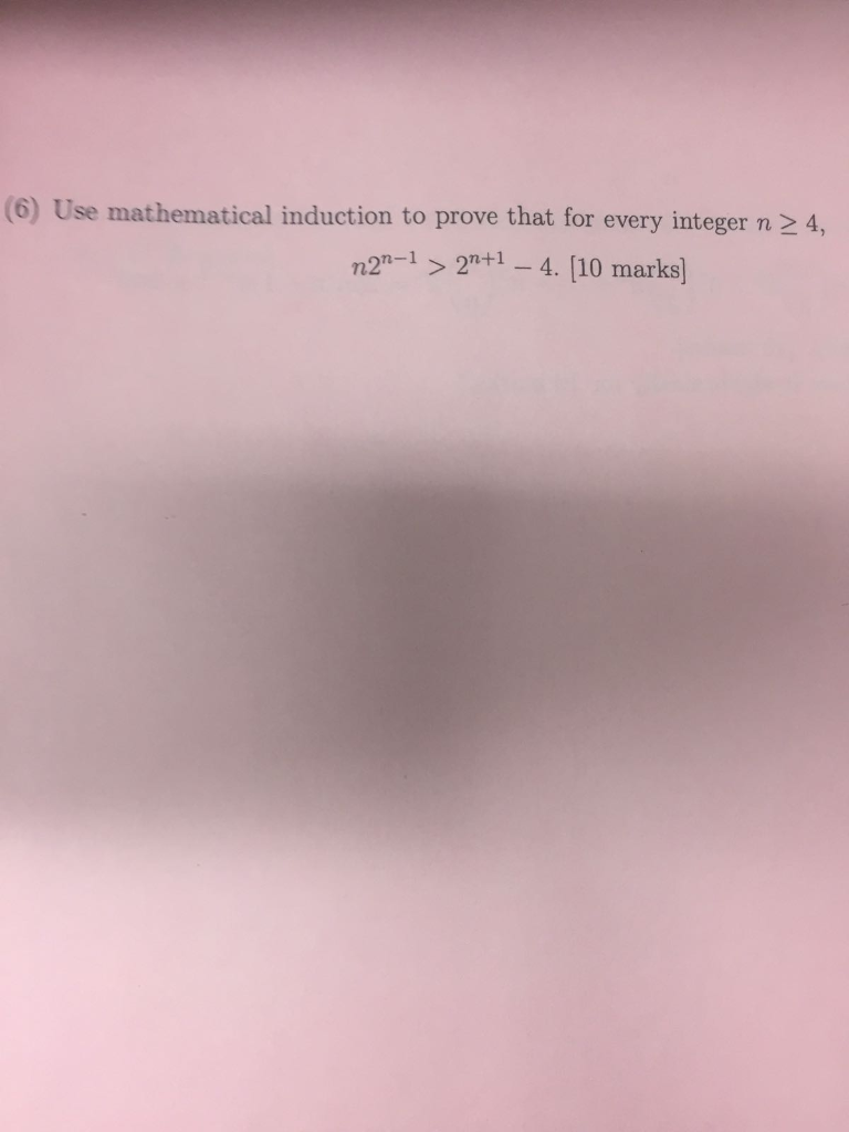 Solved (6) Use mathematical induction to prove that for | Chegg.com