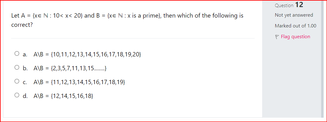 Solved Question 12 Let \\( A=\\{x \\in \\mathbb{N}: 10 | Chegg.com