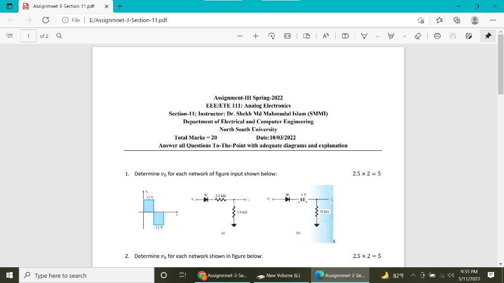 Solved CE Assignmnet 3-Section-11.pdf х + - X File E: | Chegg.com