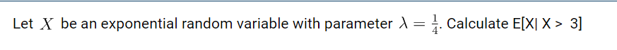 Solved Let X be an exponential random variable with | Chegg.com