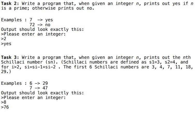 Solved Task 2: Write a program that, when given an integer | Chegg.com