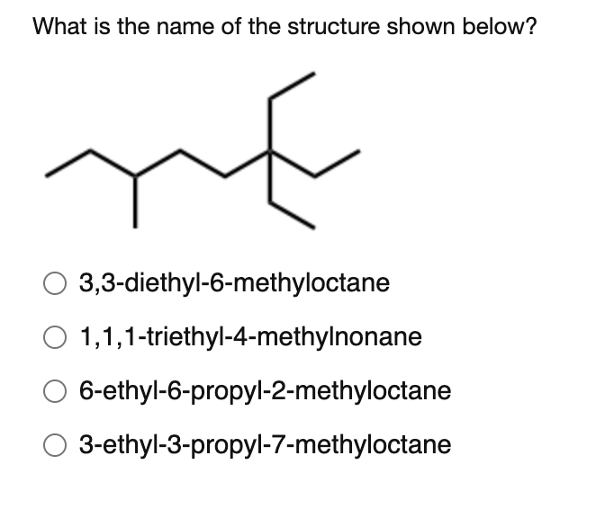 Solved What is the name of the structure shown below? | Chegg.com