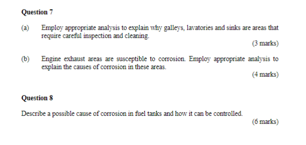 Solved Question 7(a) ﻿Employ appropriate analysis to explain | Chegg.com