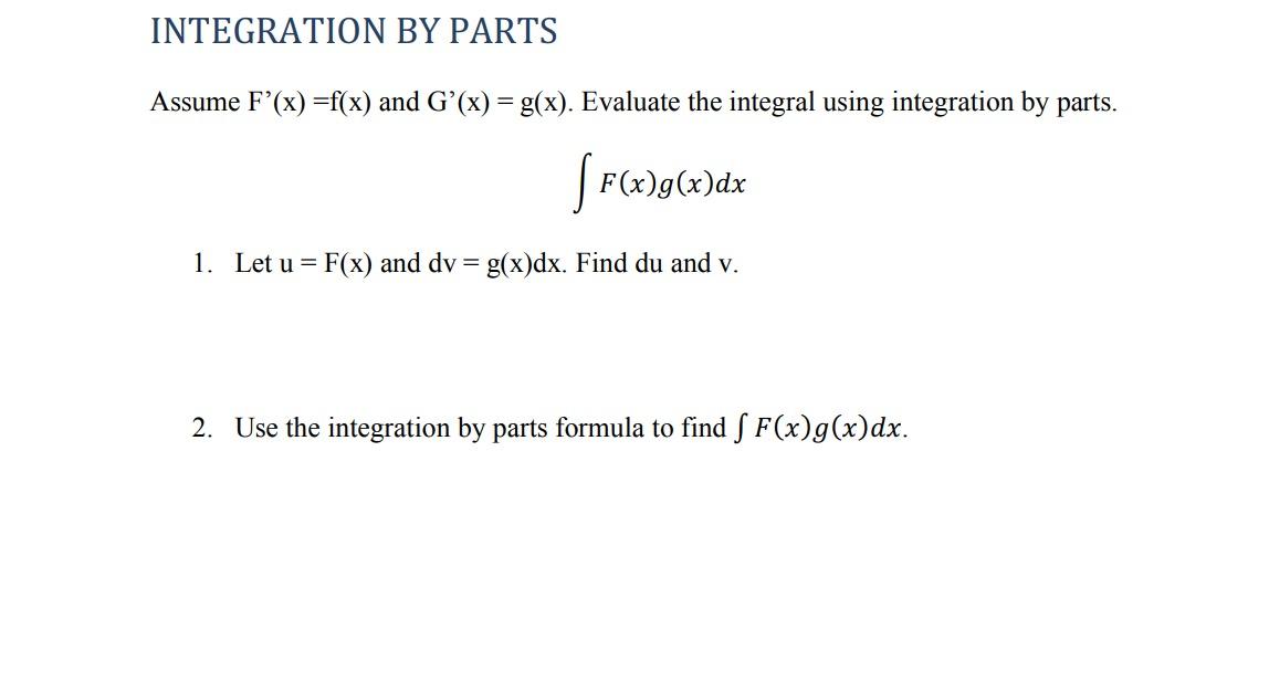 Solved Issume F′(x)=f(x) and G′(x)=g(x). Evaluate the | Chegg.com