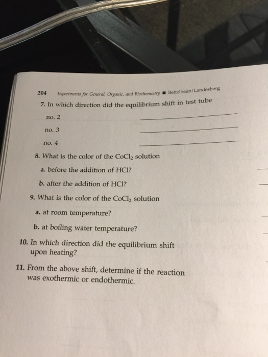 Solved The law of chemical equilibrium and Le Chatelier’s | Chegg.com