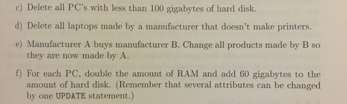 Solved Exercise 6.5.1: Write the following database | Chegg.com