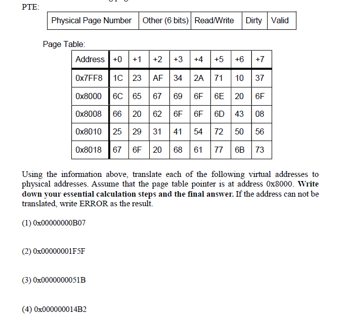 Solved 10. (16 points) Suppose we have a 42 bit virtual | Chegg.com Solved 10. (16 points) Suppose we have a 42 bit virtual | Chegg.com