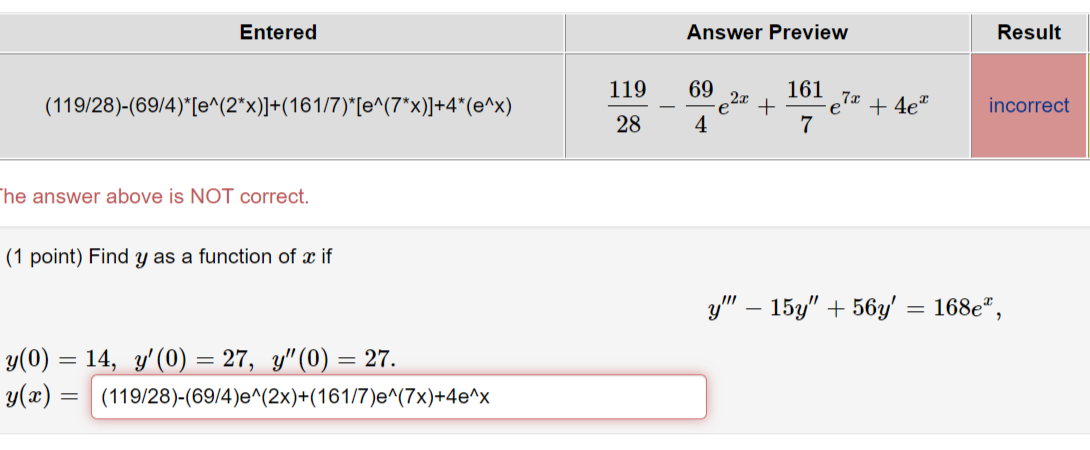 Solved Entered Answer Preview Result 69 | Chegg.com