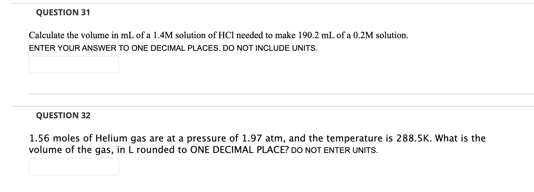 Solved Calculate the volume in mL of a 1.4M solution of HCl | Chegg.com