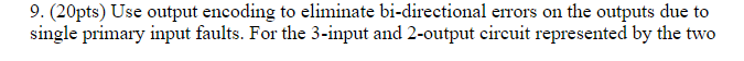 9. (20pts) Use output encoding to eliminate | Chegg.com