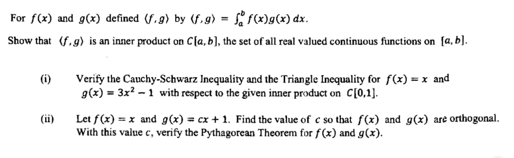 Solved For f(x) and g(x) defined (f.g) by (f.g) = sa | Chegg.com