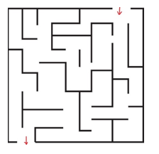 Solved 1. Below is the image of maze. Create an algorithm | Chegg.com