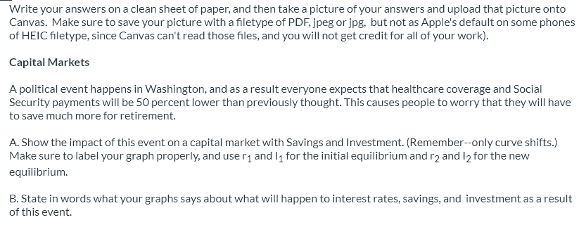 Solved Write your answers on a clean sheet of paper, and | Chegg.com