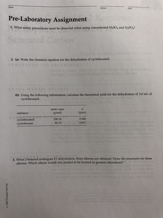 Solved Name Section Dute Pre-Laboratory Assignment 1. What | Chegg.com Solved Name Section Dute Pre-Laboratory Assignment 1. What | Chegg.com