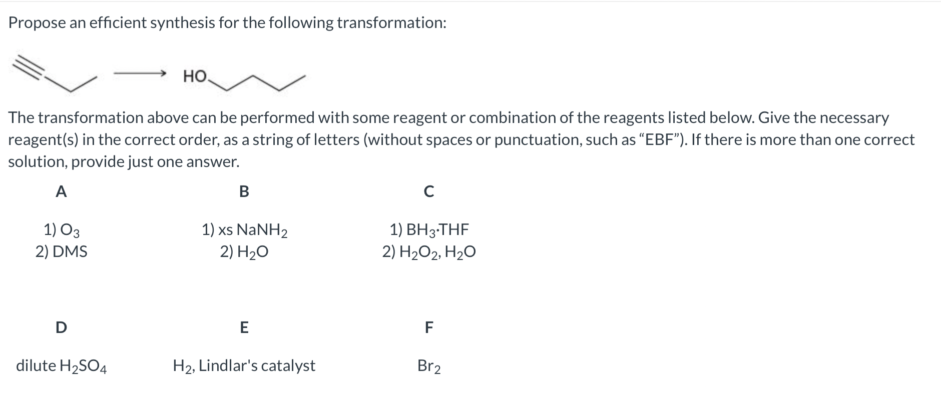 Solved Propose an efficient synthesis for the following | Chegg.com