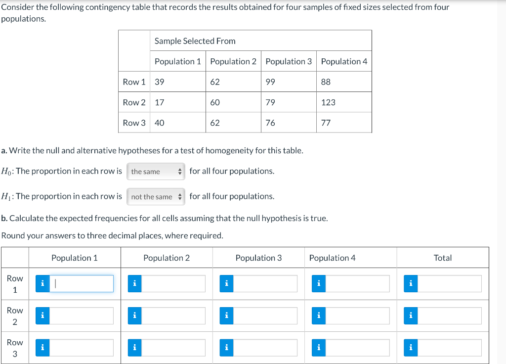 Solved Consider the following contingency table that records | Chegg.com