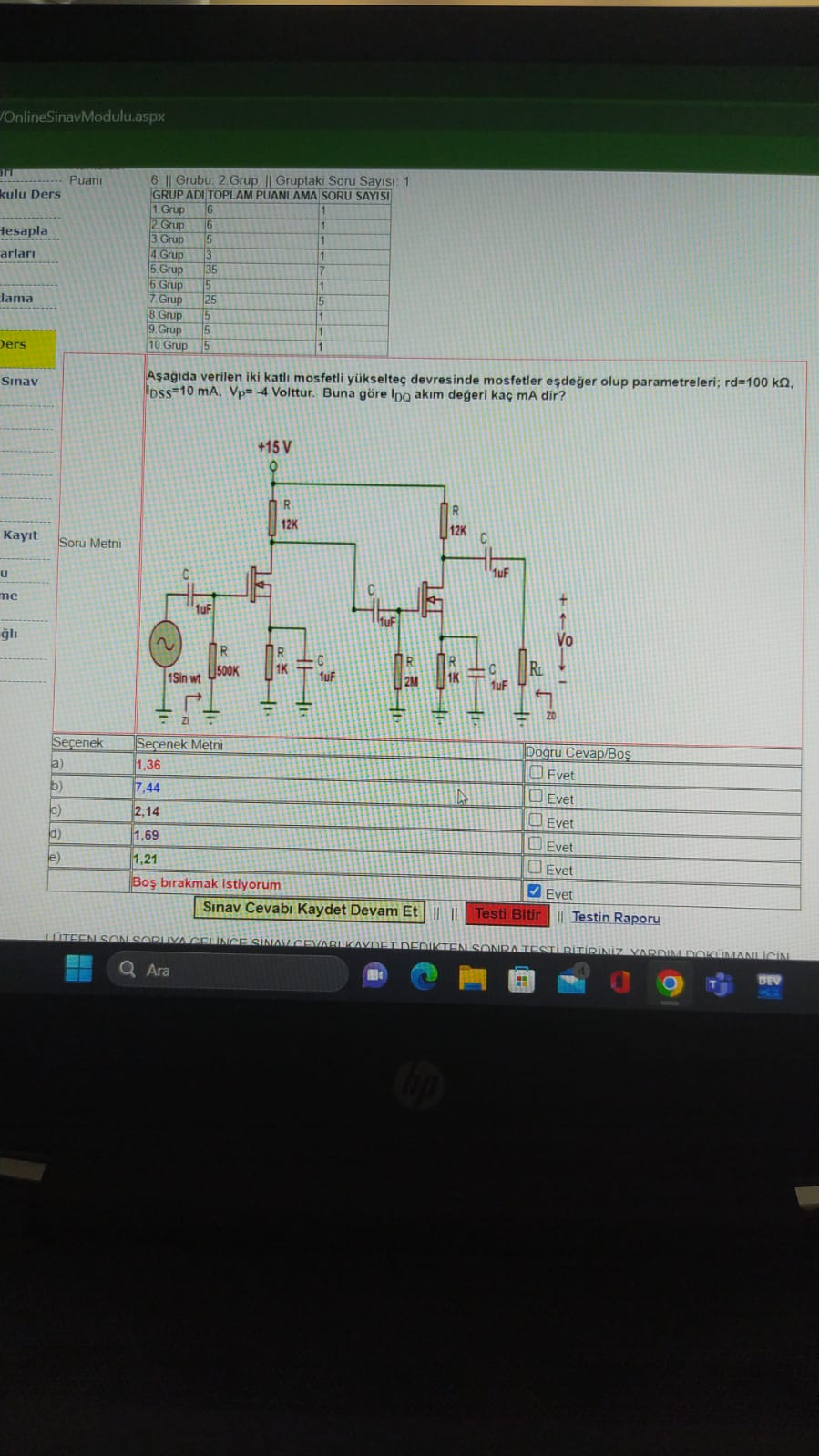 Solved In the two-storey mosfet amplifier circuit, the | Chegg.com