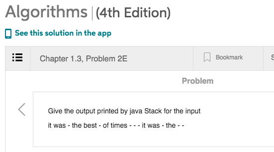 Solved Algorithms (4th Edition) See this solution in the app | Chegg.com