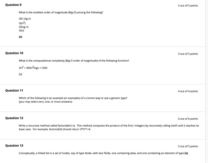 Solved Question 9 5 out of S points What is the smallest | Chegg.com