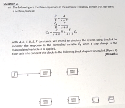 Solved Question 2. a) The following are the three equations | Chegg.com